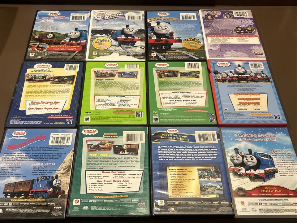 Thomas the Tank Engine Thomas & Friends Classic Lot Of 12 DVDs Bundle ...