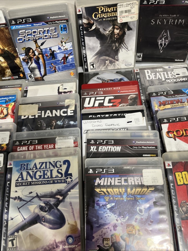 Lot Of 34 PlayStation 3 PS3 Video Games - Some Rated M for Mature ...