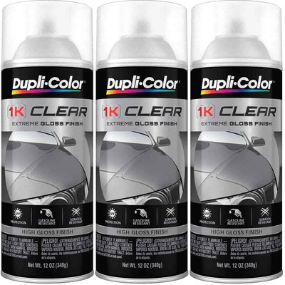 Duplicolor 1KCG (3-Pack), 1K Clear Gloss Clear Coat, 12oz, Aerosol | eBay