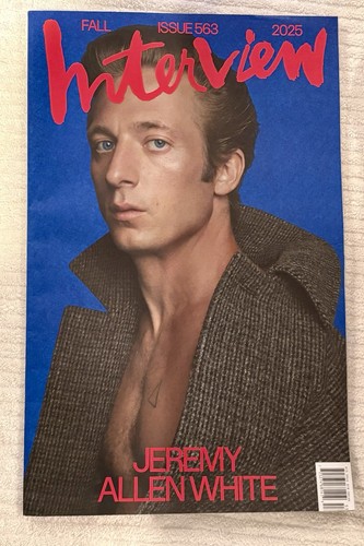 Interview Magazine JEREMY ALLEN WHITE Fall 2025 Issue 563 | eBay