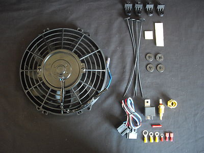 THERMO FANS BLACK 9 INCH REVERSIBLE 90 WATT MOTORS PLUS THERMO ...