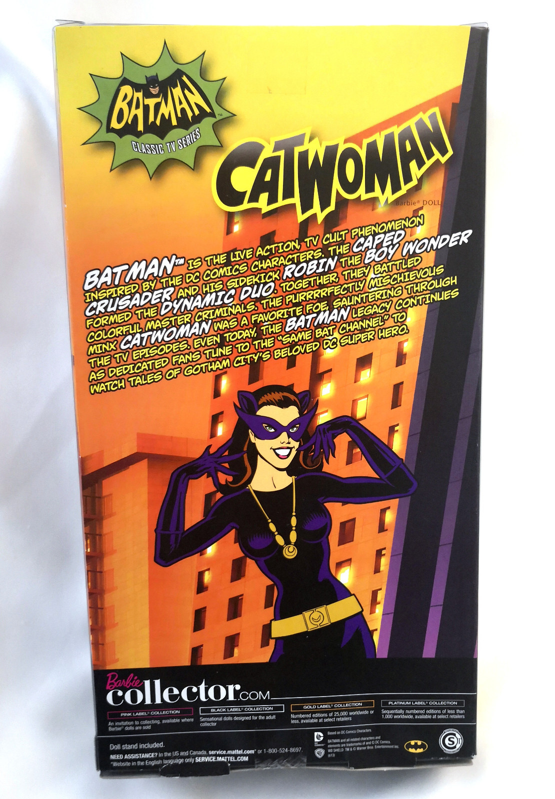 Signed JULIE NEWMAR w/ Meow Catwoman Barbie Classic TV Doll Beckett ...