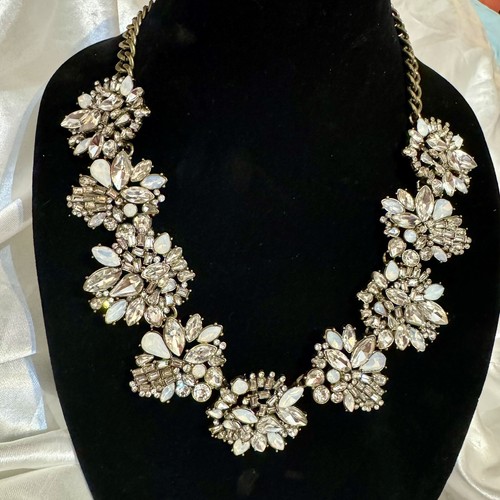 Vintage Baublebar Multi Shaped Rhinestone Cluster Statement Necklace | eBay