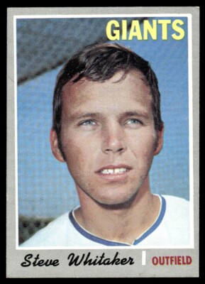 1970 Topps Baseball Card Steve Whitaker Giants #496 EX | eBay