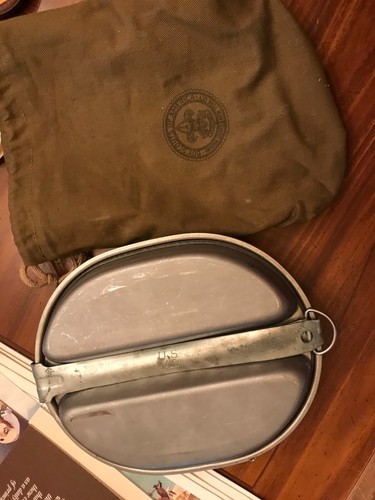BOY SCOUT METAL COOKING PAN AND DIVIDED PAN | eBay