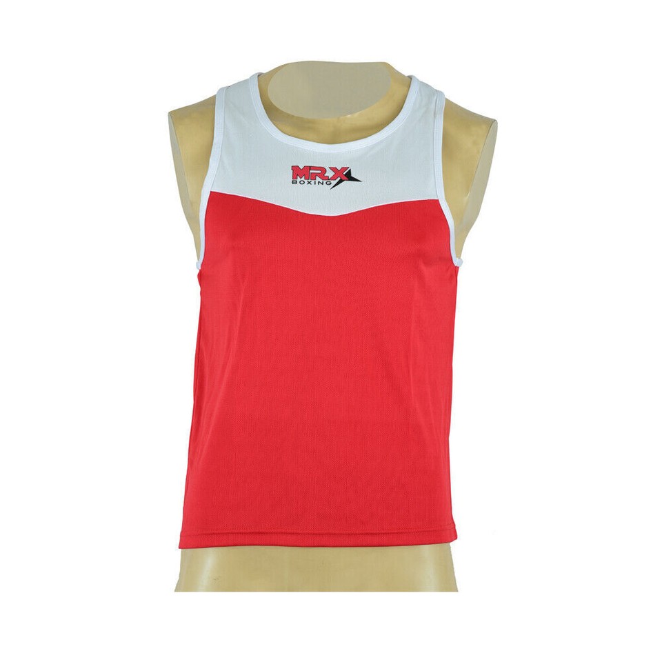 MRX Mens Boxing Jersey Trunk Tank Top Set Suit Shorts Fighting ...