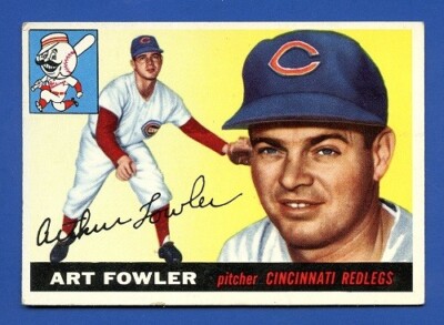 1955 Topps # 3 ART FOWLER CINCINNATI REDLEGS VG/EX+ | eBay