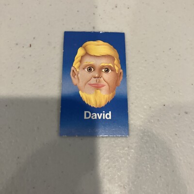 Blue Replacement Face Card for Guess Who 1987 Version Game David | eBay