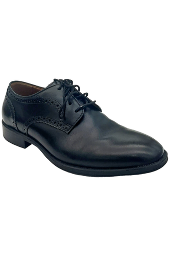 Johnston & Murphy Men's Henrick Plain Toe Black Leather | eBay