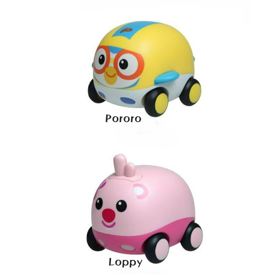 Authentic PORORO Toy Penguin Character Mini Music Car Round shaped Kids ...