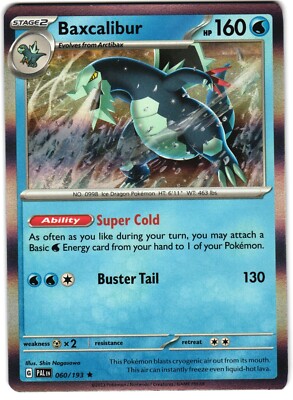 Baxcalibur Holo 60/193 Pokemon SV: Paldea Evolved | eBay