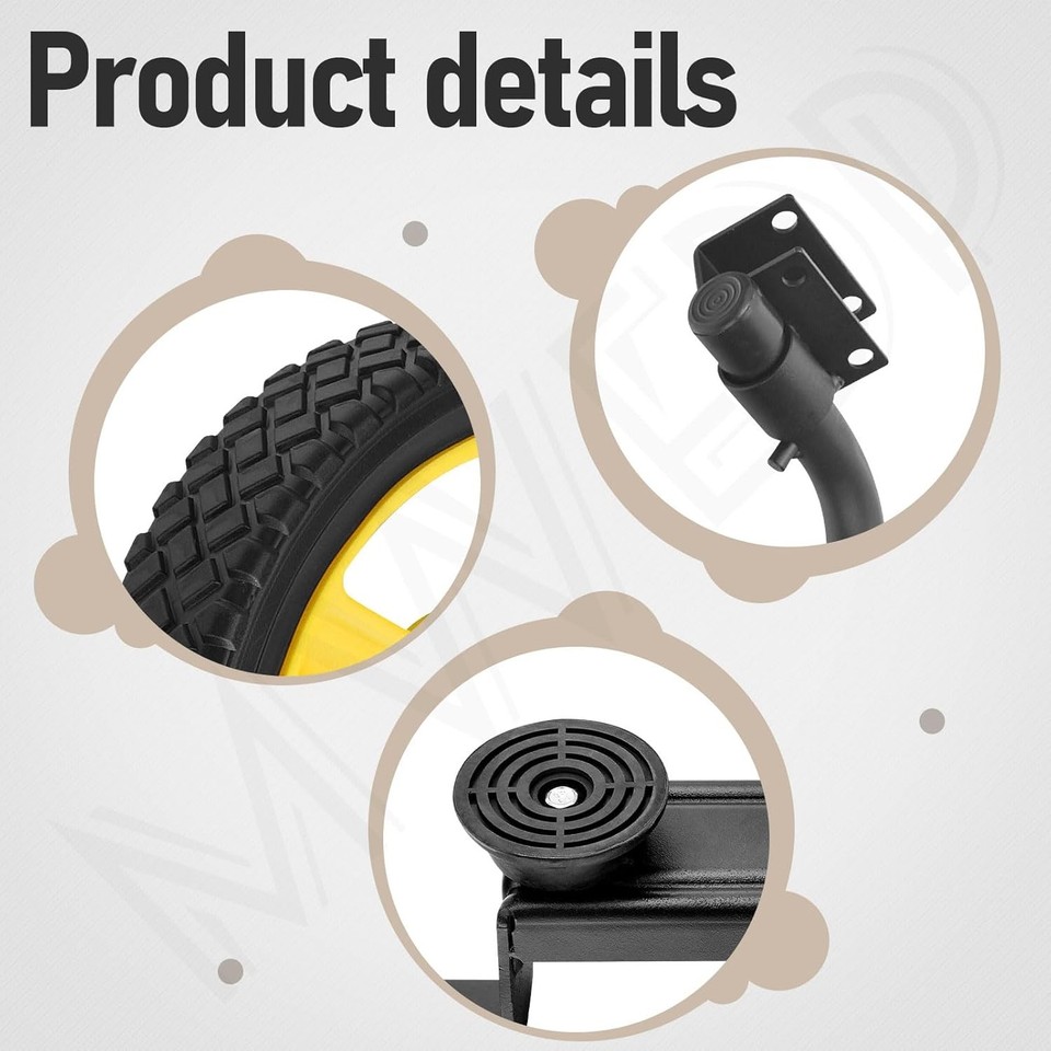 GENERATOR WHEEL KIT 40065 W/ FOLDING HANDLE AND TIRES FOR CHAMPION 2800 ...