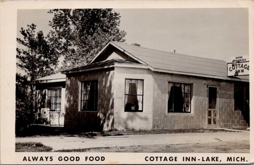 Cottage Inn Restaurant, LAKE, Michigan Real Photo Postcard | eBay