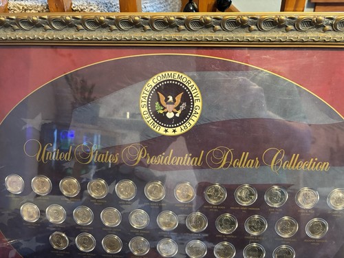 Framed United States Presidential 41 Dollar Coin Collection- US ...