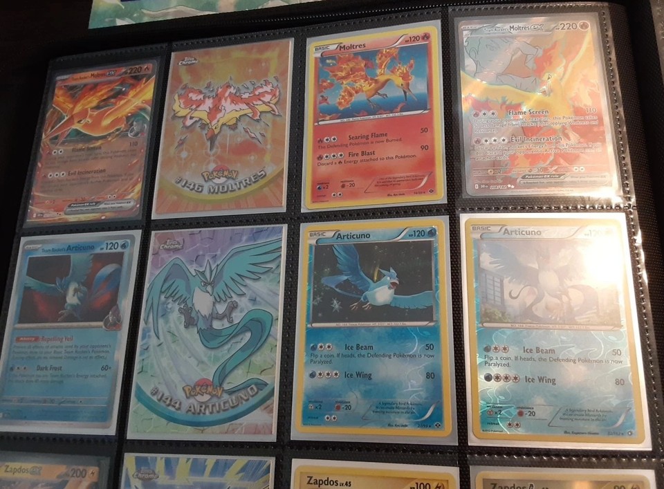 Pokemon Binder Lot. Vintage - Modern. Moltres, Zapdos, Articuno Bundle ...