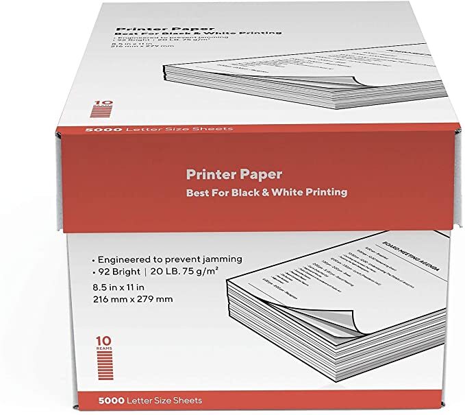 MyOfficeInnovations 8.5" x 11" Printer Paper 20 lbs. 92 Brightness 500 ...