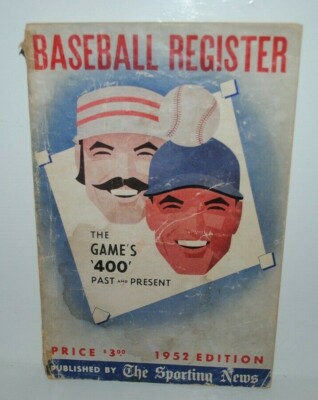 1952 The Sporting News Baseball Register, F-G condition | eBay