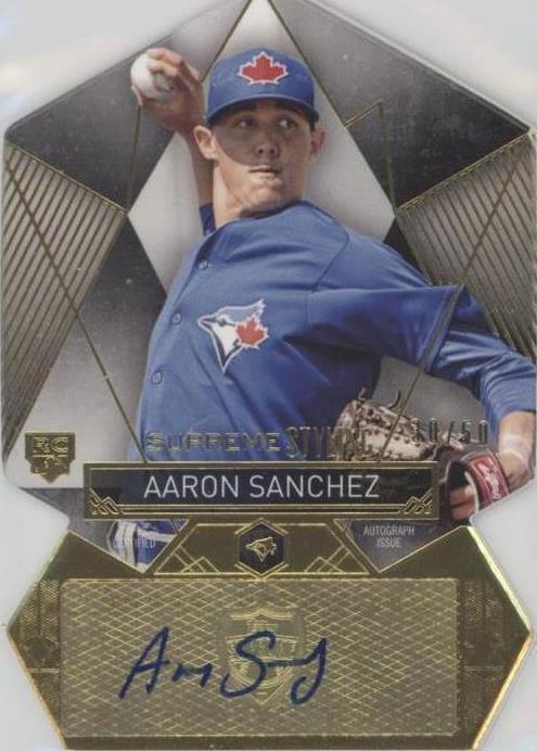 2014 Topps Supreme - Supreme Stylings Autographs Aaron Sanchez #SS-ASA ...