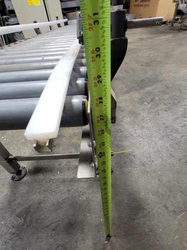 Conveyor Rolling Ramp Gravity Angled 28" - 18" H 19" Rollers 9ft Long ...
