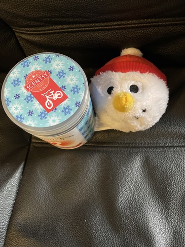 New Scentsy Bitty Buddy Very Merry Cranberry Snowman Limited Ed Sold ...