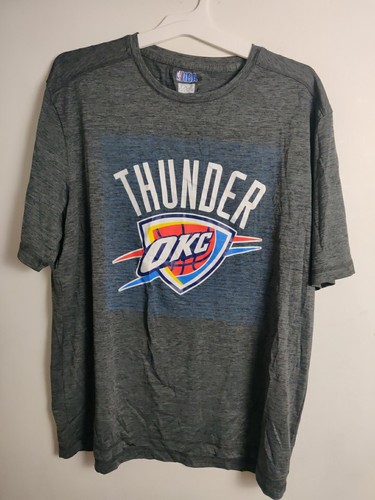 OKC Oklahoma City Thunder NBA T Shirt Mens XL Gray Short Sleeve ...