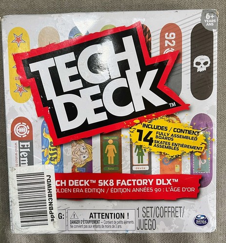 NIB Tech Deck SK8 Factory DLX Contains 14 Boards from the 90s Golden ...