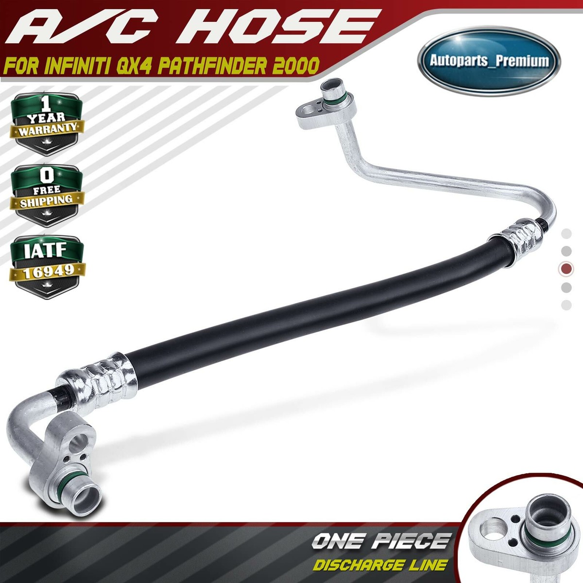 Infiniti QX4 AC Assembly A-Premium A/C Discharge Line Hose Assembly For ...