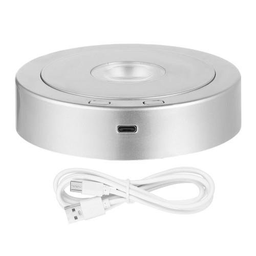 Pedestals Led Rotating Display Stand Spinning Base For Crystals Lighted ...