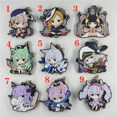 Anime Azur Lane Rubber Keychain Key Ring straps cosplay | eBay