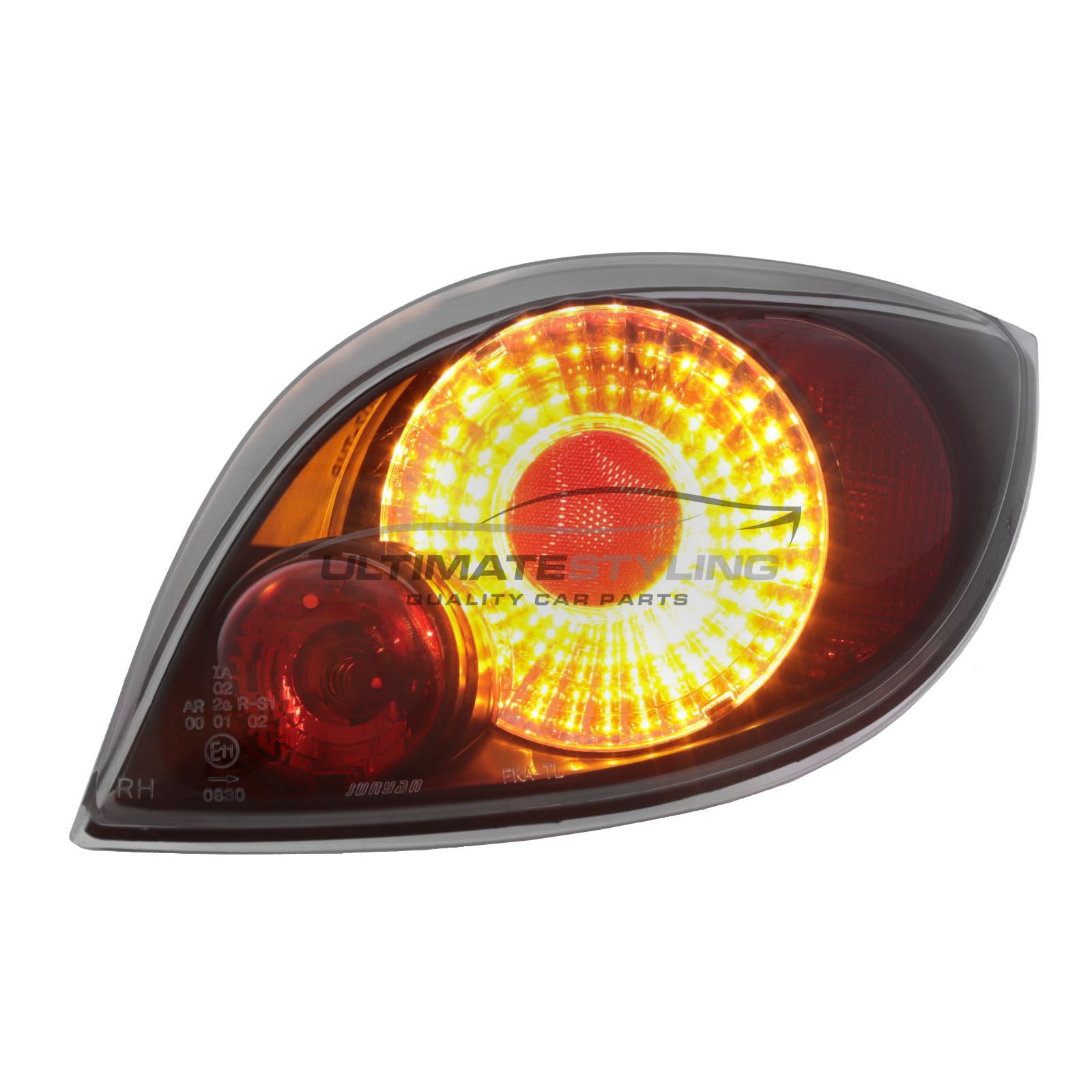 Ford KA Rear Lights Black Lexus Upgrade Custom Back Tail Mk1 1996-2009 ...