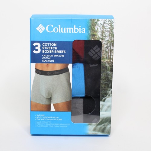 Columbia 3 Pack Cotton Stretch Size XL Men's Boxer Briefs Multi color ...