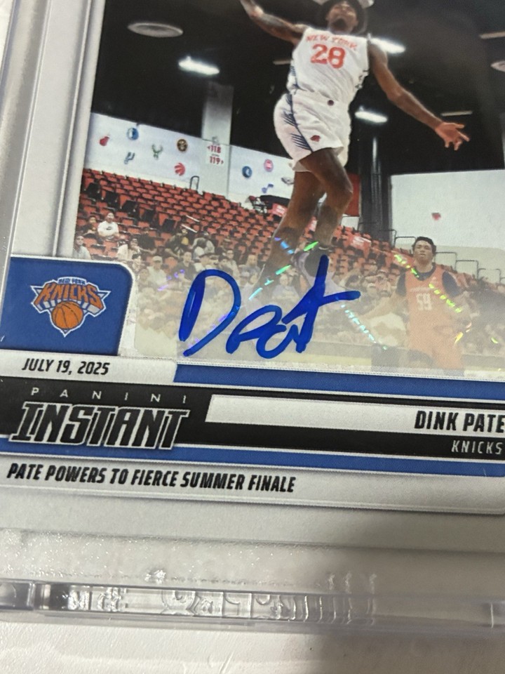2025-26 Panini Instant NBA Dink Pate Rookie RC Card Auto Prizm SP /99 ...