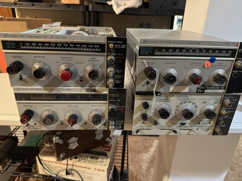 HP 141T - 3 Plug Ins Plus 8552B IF Section. Hewlett Packard Spectrum ...