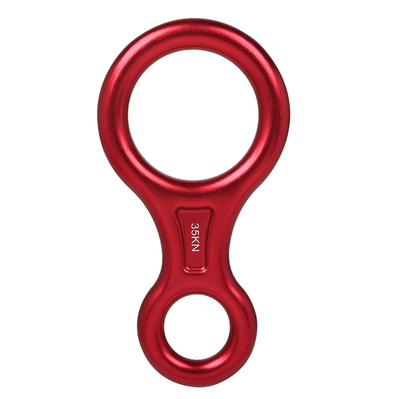 Outdoor Rock Climbing Lightweight 8-Shape Descender Ring 35KN Abseiling ...