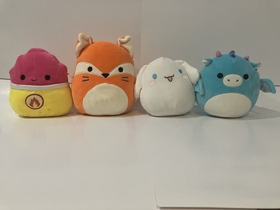 Squishmallows Lot Of 4 Tatiana 7.5” Mariska 8" Orange Fox 8" Hello ...