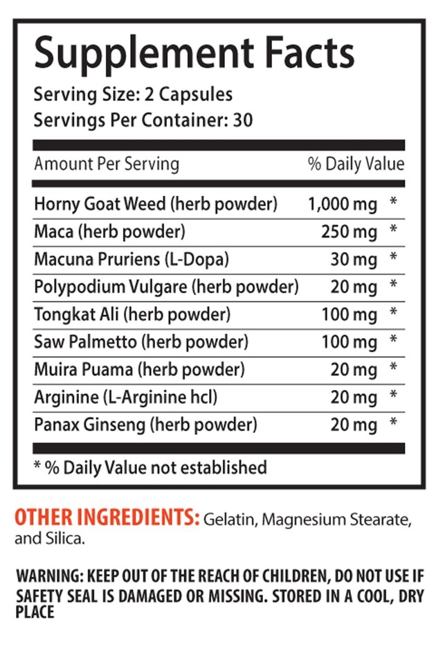 Wellness and balance - HORNY GOAT WEED - Herbal booster formula 1 ...