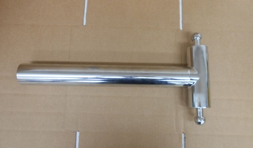 HAKE Y1-1, 1 1/4" DIA. SPRAY BALL ON A 10 1/2" X 20 1/4" TEE TUBING DIA ...