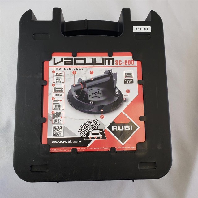 Rubi Vacuum SC-200 Suction Cup With Vacuum Pump Professional (PRE-OWNED ...