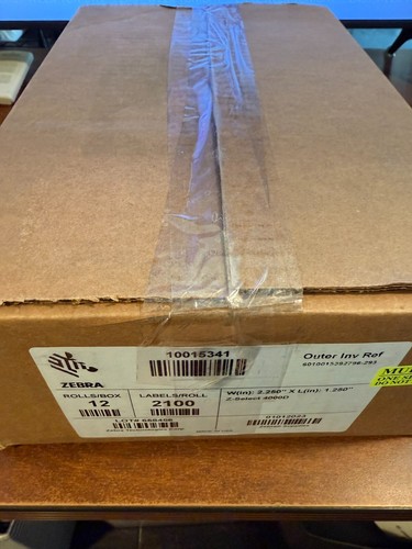 Zebra Genuine Z-Select 4000D 10015341 DT 2.25X1.25in Label 12-Pack ...