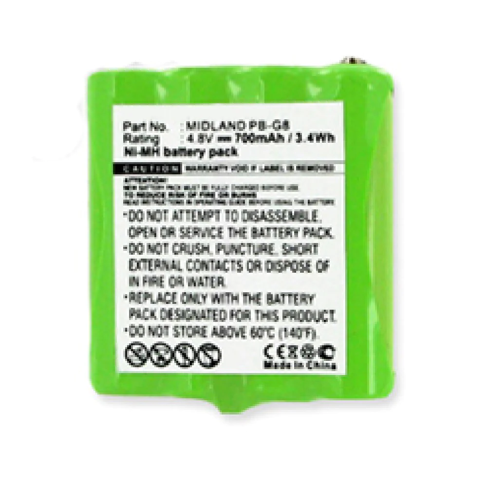 BNA-WB-FRS-013-NH 2-Way Radio Battery Ni-NH, 4.8V, 700mAh,Replaces ...