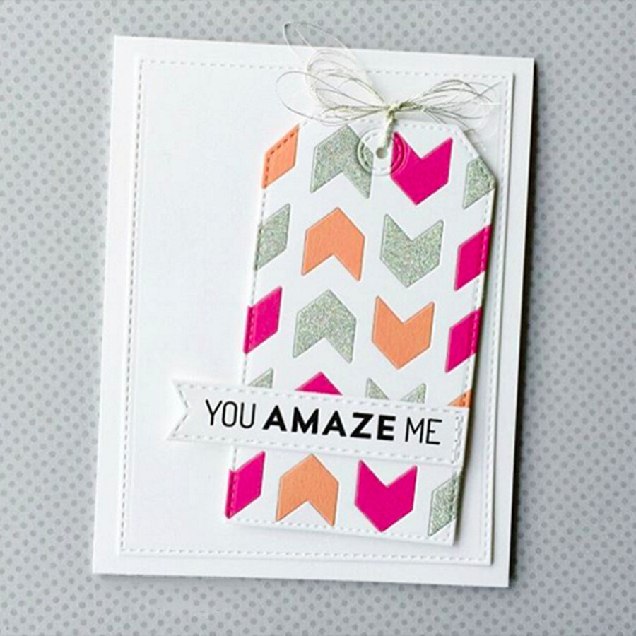 Nesting Arch Octangle Tag Metal Cutting Dies DIY Embossing Stencils ...