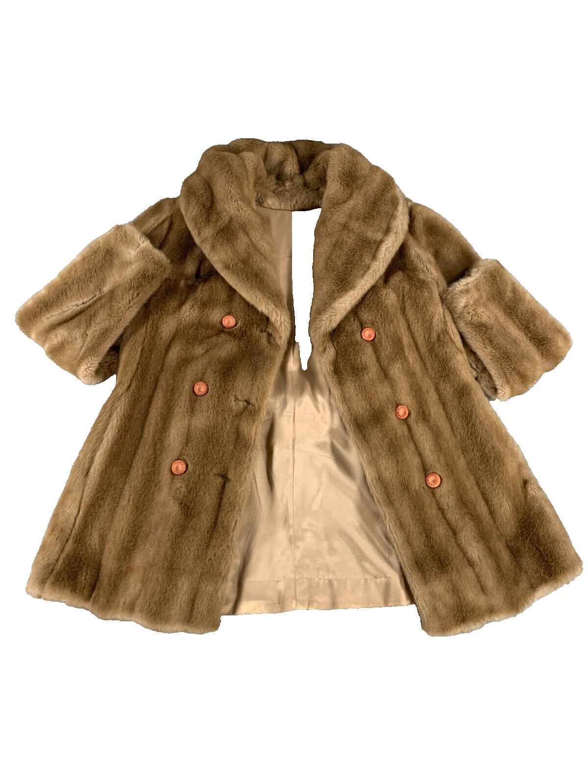 Vintage 50s Aleutian Fur Coat Dubrowsky & Joseph, Lu… - Gem