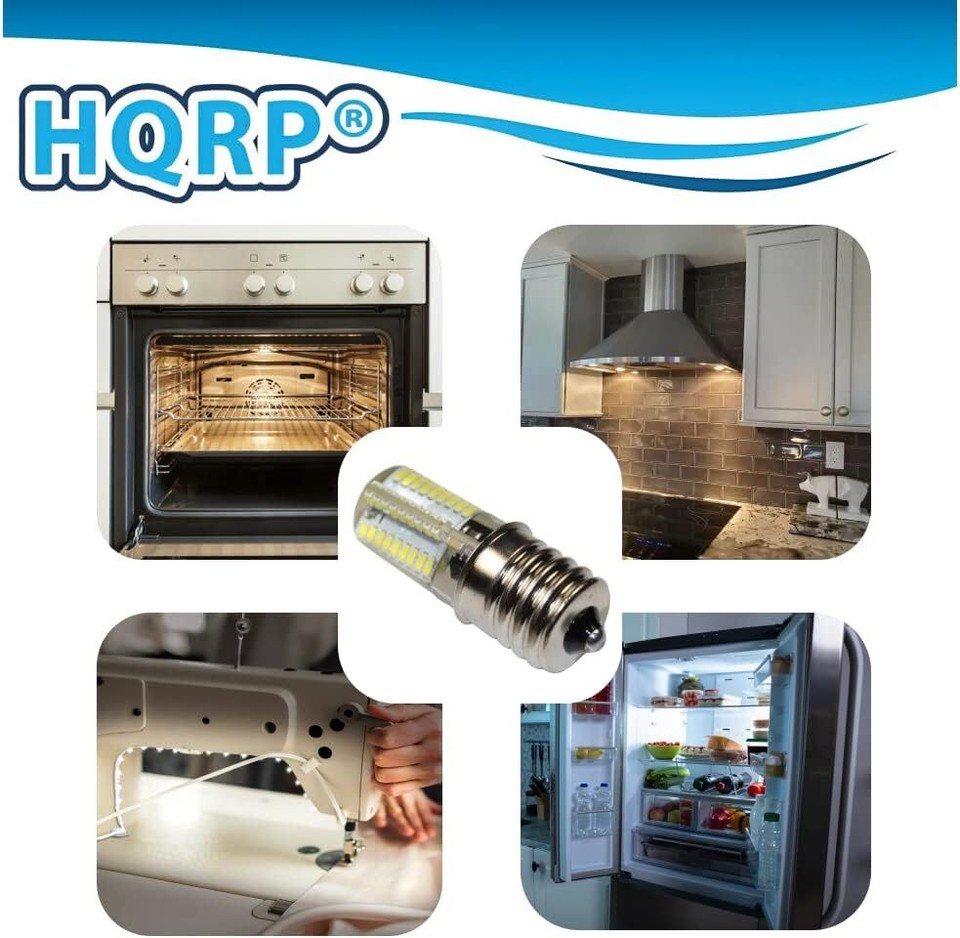 HQRP 110V E17 Base Crystal Dimmable LED Bulb for Whirlpool 8206232A ...