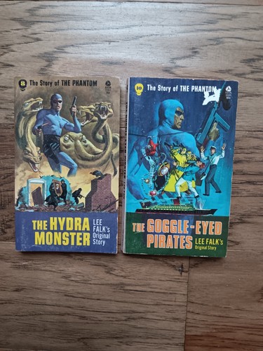 Lee Falk The Phantom Lot of 2 Avon PBs 8 Hydra Monster, 10 Goggle-Eyed ...