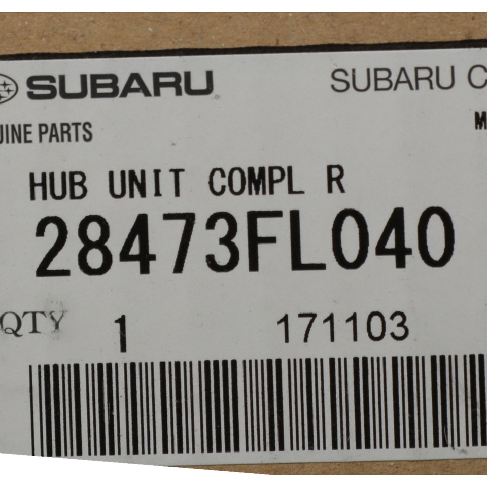 OEM 2012-2017 Subaru Rear Wheel Bearing Hub Assembly Impreza STi NEW ...