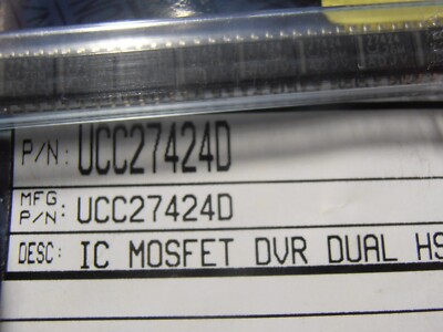 10X UCC27424D Low-Side Gate Driver IC Non-Inverting SOP8 TI | eBay