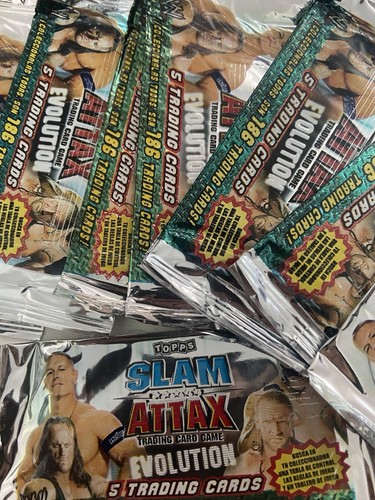 20 Topps Slam Attax WWE Evolution Card Packs (5 Cards Each Pack) | eBay