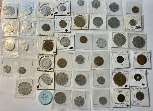 BIG LOT OF STORE MERCHANT TRADE TOKENS COINS MULTIPLE STATES (LOT#1) | eBay