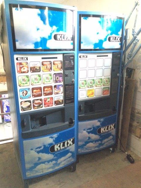 16 Selection Klix Coffee Vending Machine with card / contactless system ...