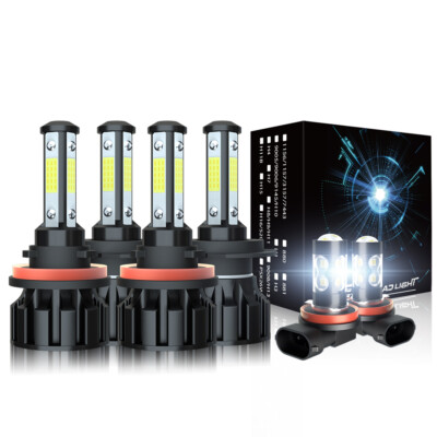 For Mazda MX-5 Miata 2006-2014 6x LED Headlights High/Low Beam+Fog ...